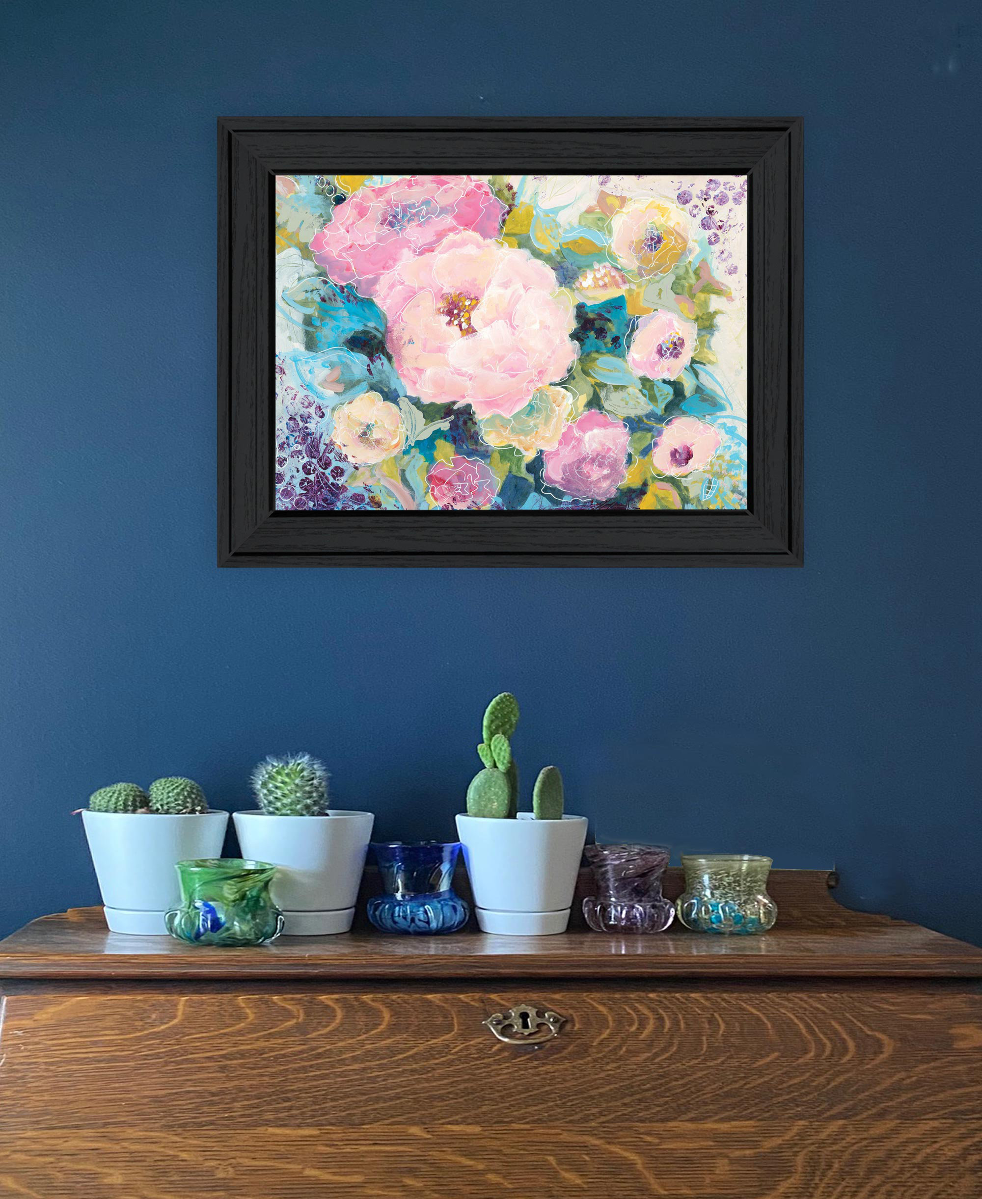 Winston Porter Fresh Florals Framed Wall Art for Living Room, Home Wall ...