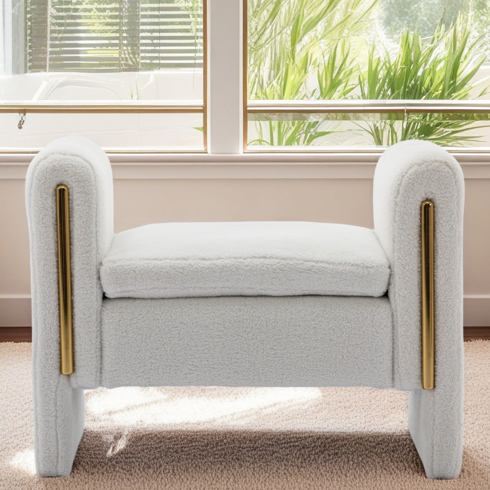 Mercer41 Single Bench Shoe Bench Makeup Bench For Bedroom Indoor | Wayfair