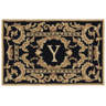 Astoria Grand Cambridge Monogram Doormat In Black | Wayfair