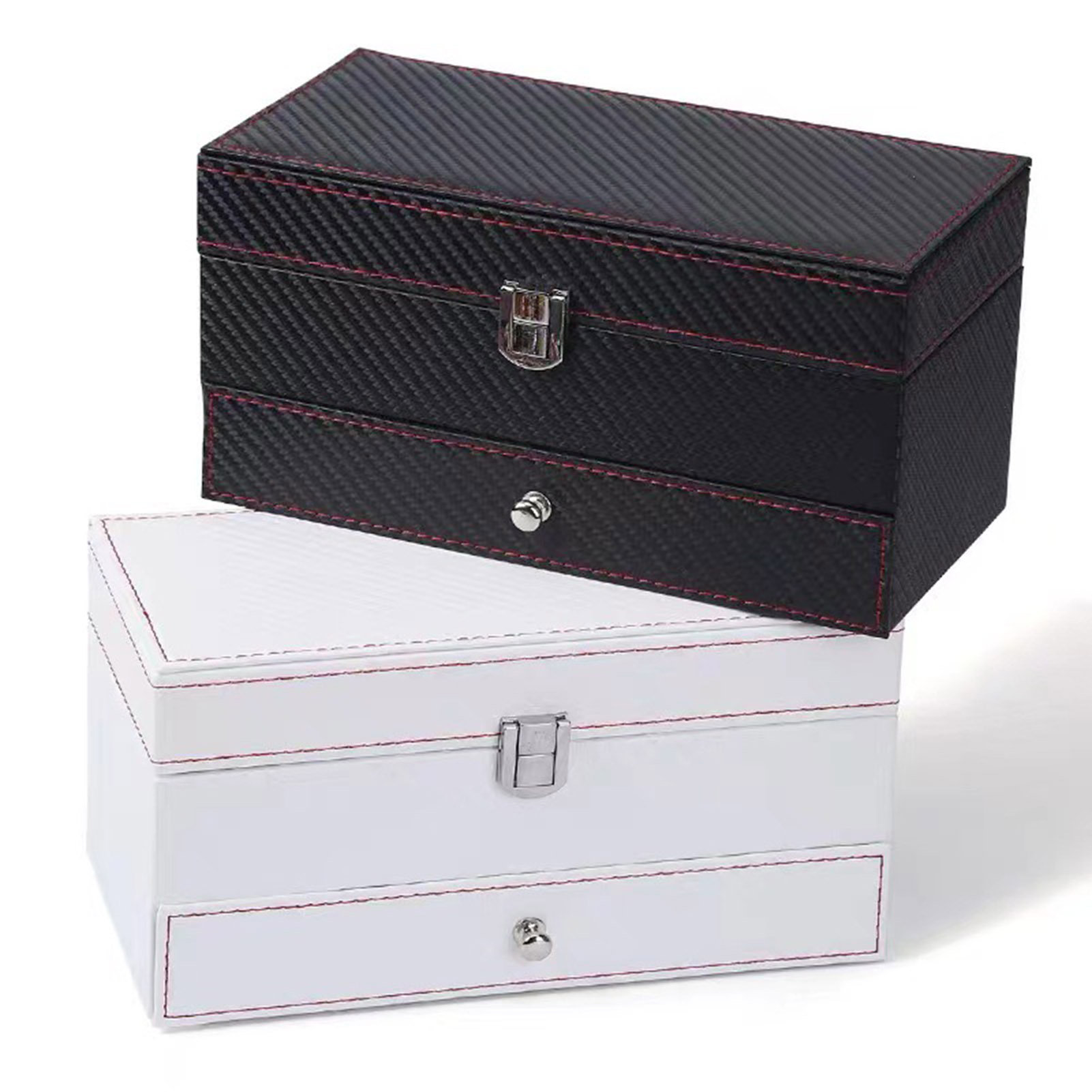 Hokku Designs Watch Storage Box Jewelry Container Large Capacity Double ...