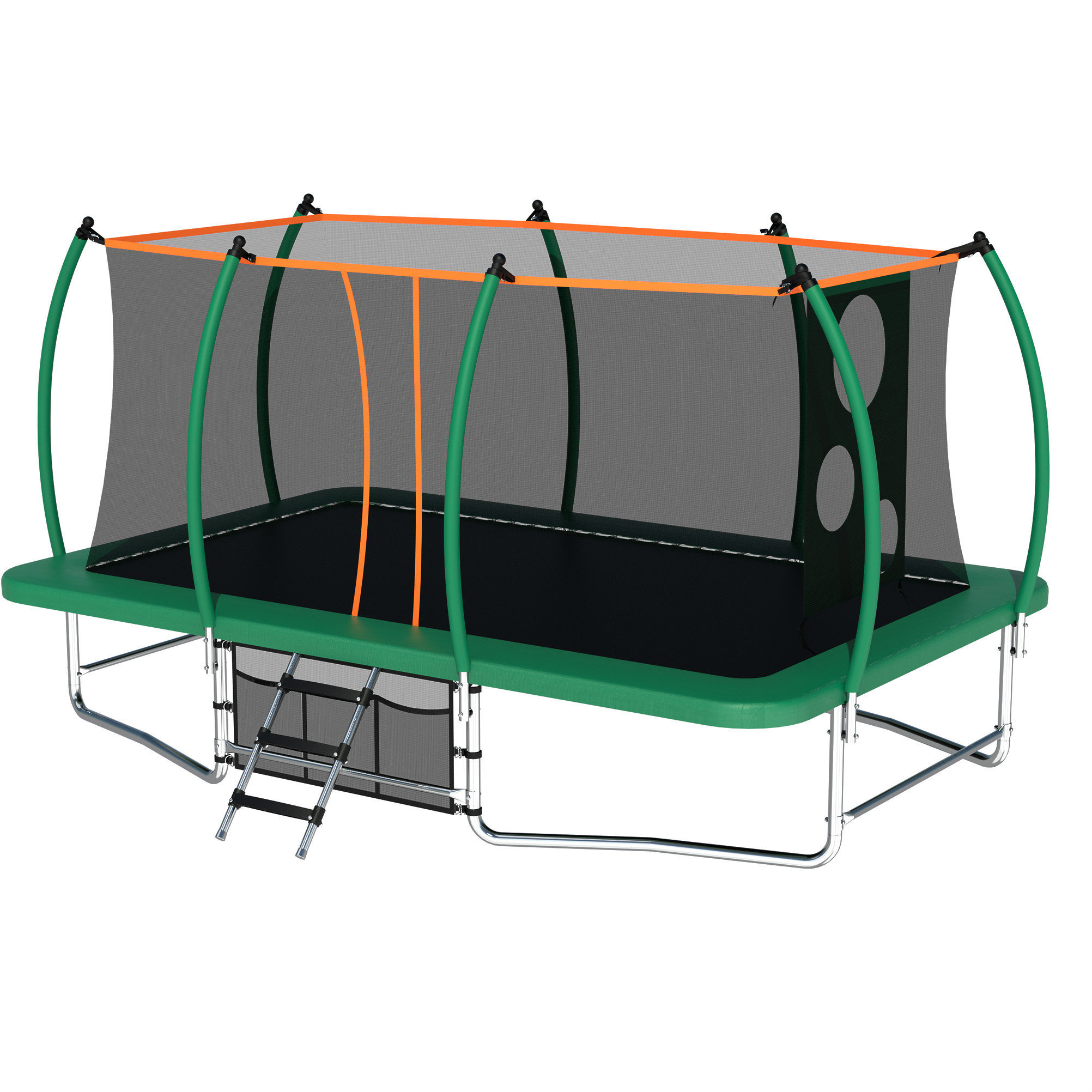 Ceballos 10X16FT Outdoor Square Trampolines For Kids Adults Long ...