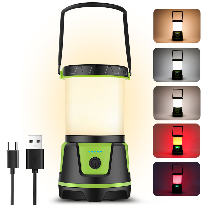 FASLOOK 12'' LED Camping Lantern Rechargeable Flashlight for Hurricane ...