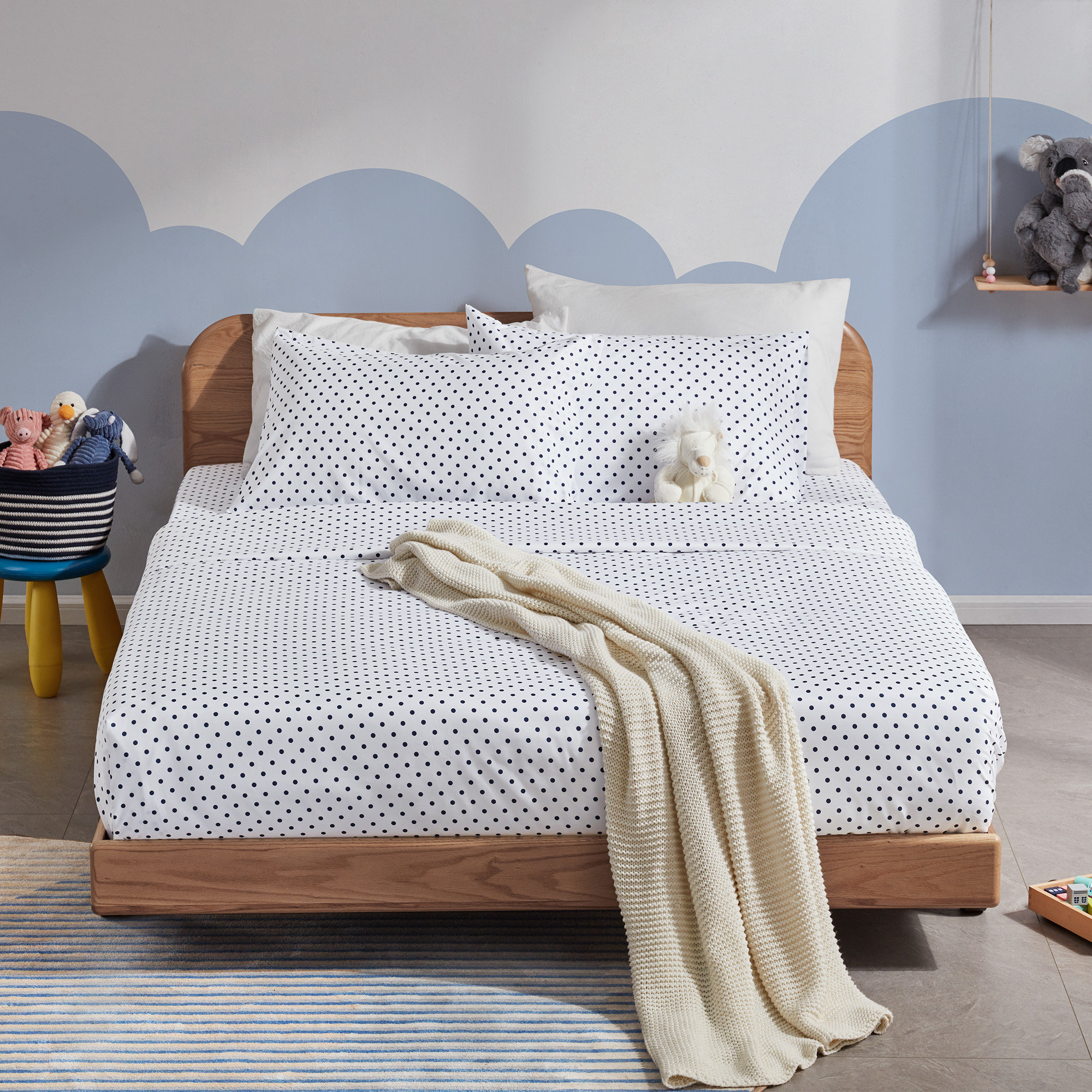 Sleep Zone Kids Polka Dots Sheet Set & Reviews | Wayfair