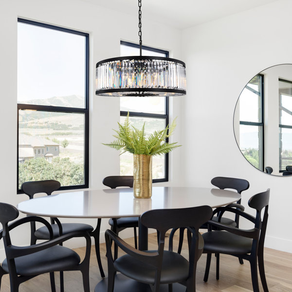 Mercer41 Tyesa 6 - Light Dimmable Drum Chandelier | Wayfair