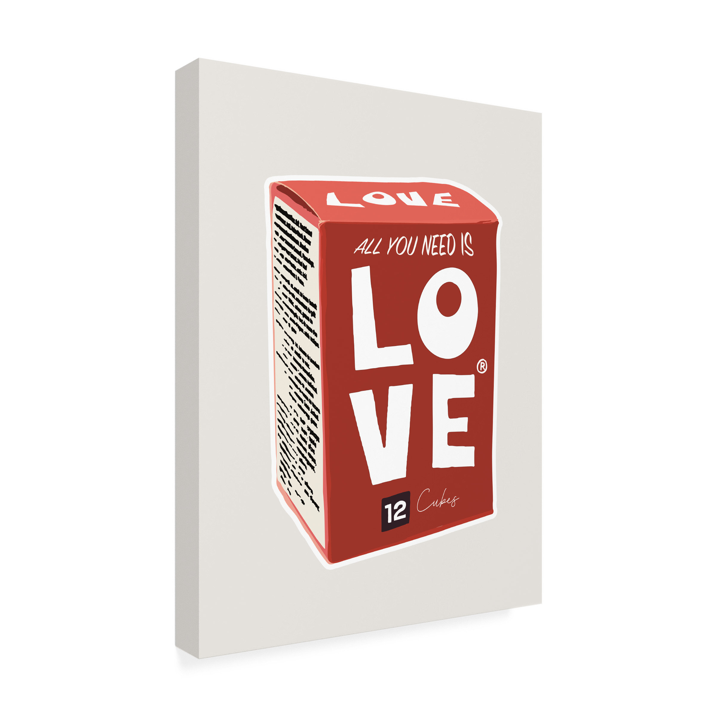 Trinx All You Need Is Oxo Love On Canvas | Wayfair