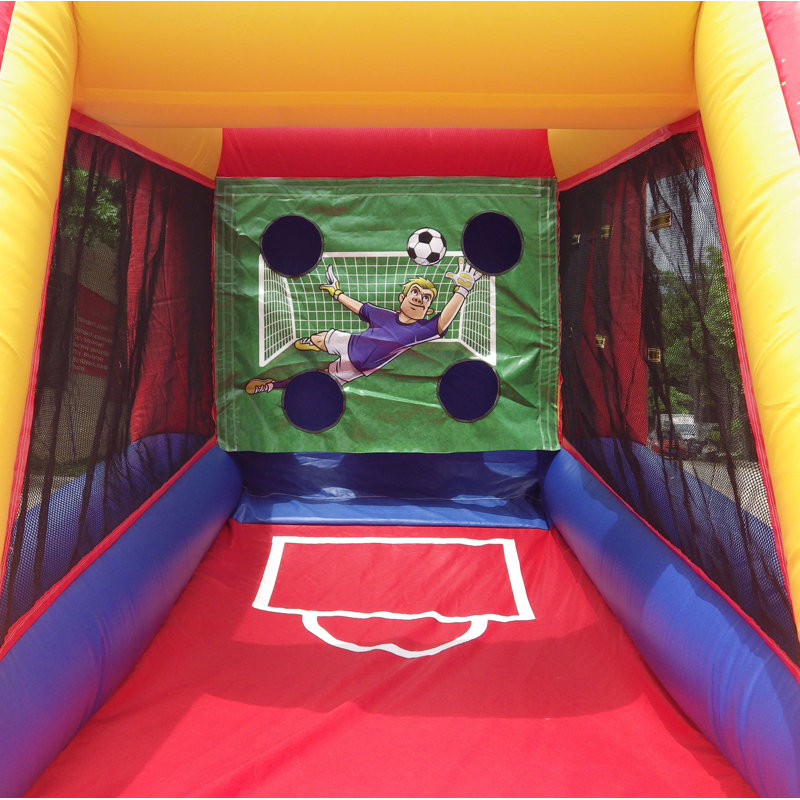Jingo Jump 9' x 19' Inflatable Soccer Field with Balls and Air Blower ...