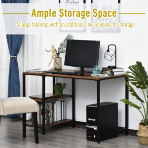 Union Rustic Adda Metal Base Computer Desk & Reviews | Wayfair