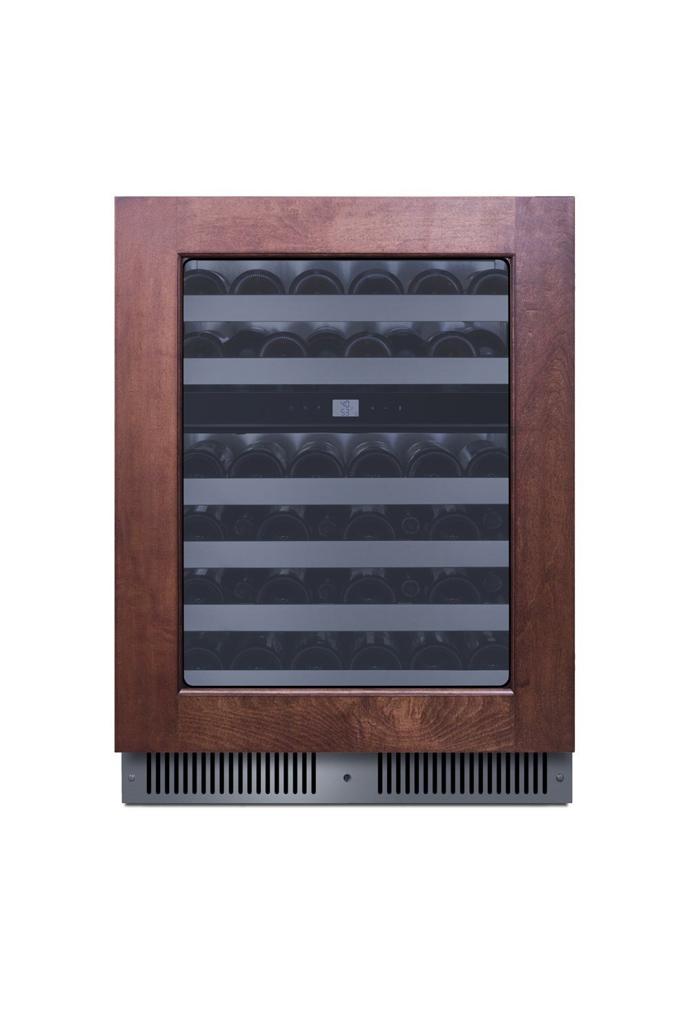 Summit Appliance 24" Dual Zone Built-In Panel Ready Wine Cellar (Panel ...