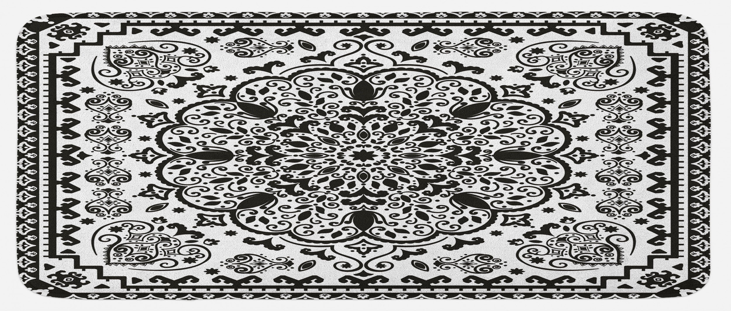 East Urban Home Mandala Floral Lace Paisley Mehndi Design Lace Image ...