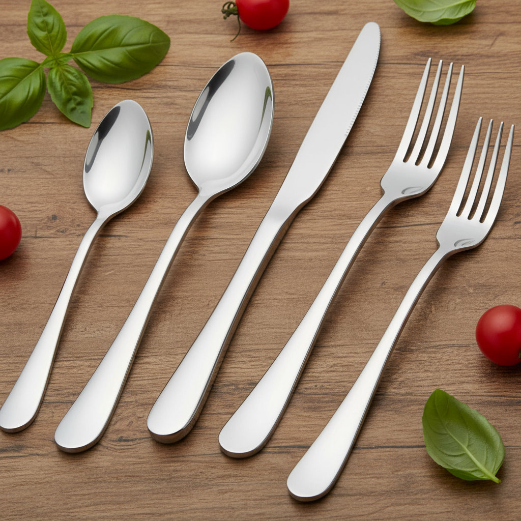 Ivy Bronx 20-Piece Stainless Steel Cutlery Set For 4 People, Including ...