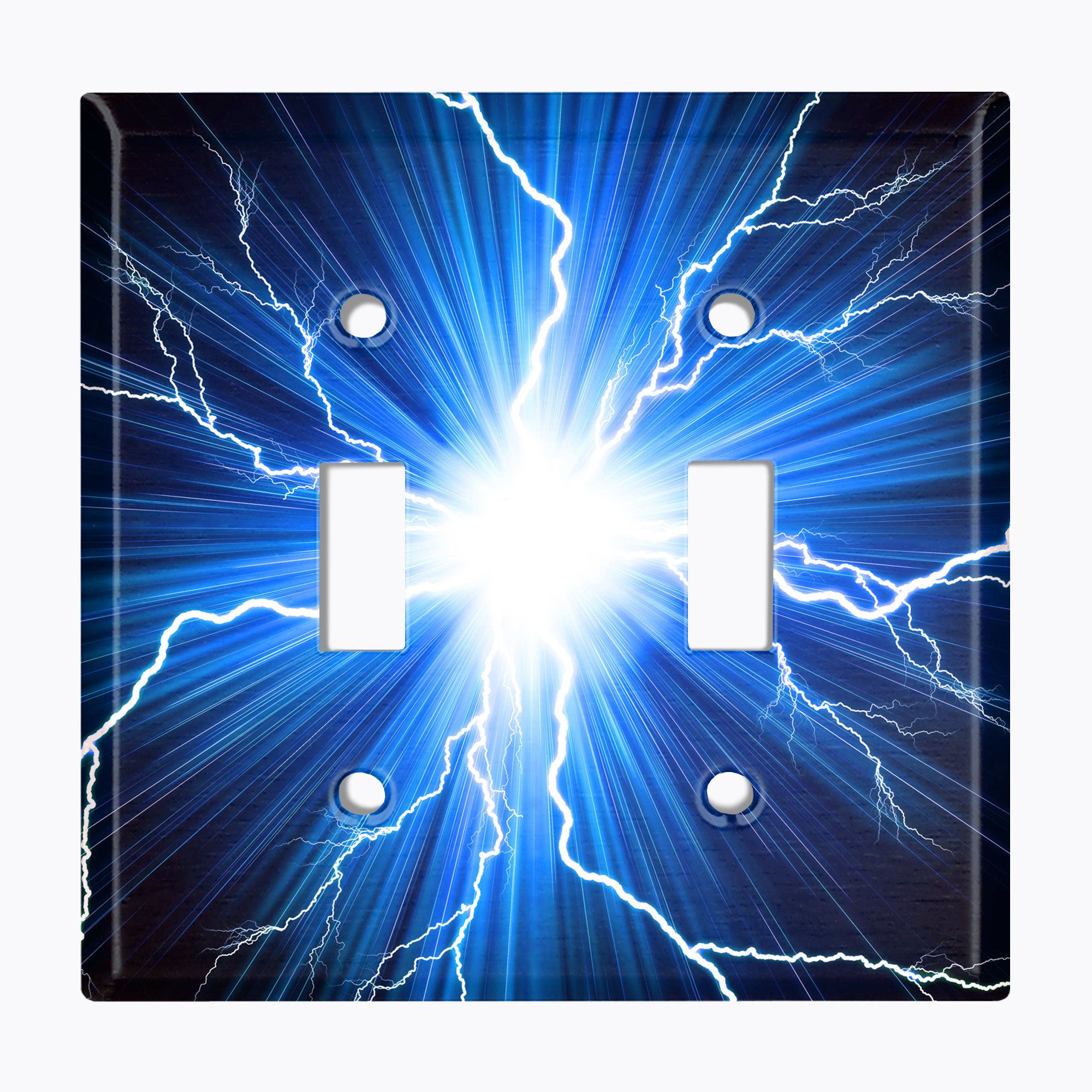 WorldAcc Metal Light Switch Plate Outlet Cover (Lightning Green ...