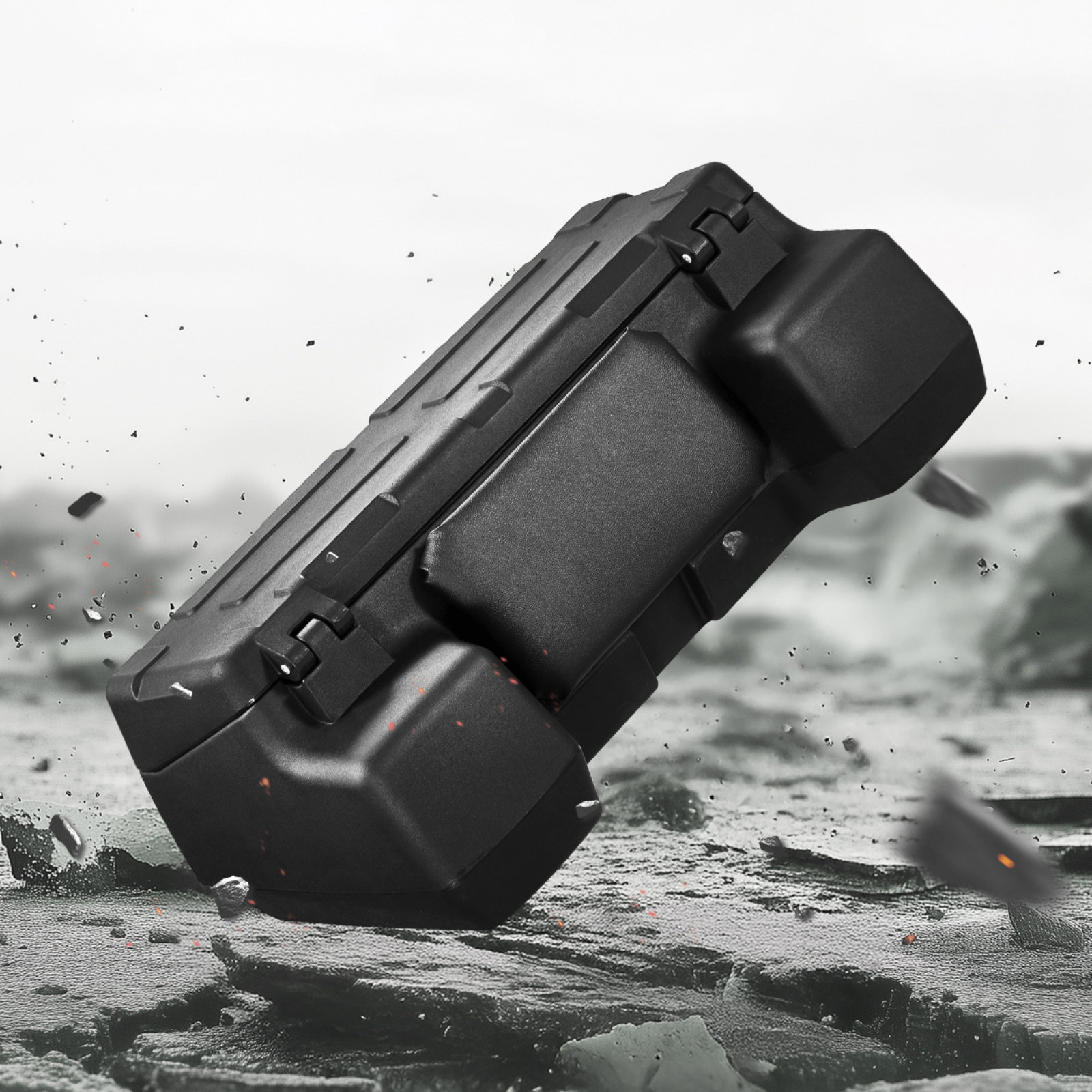 WFX Utility™ ATV Rear Storage Box Lounger 95L Waterproof ATV Cargo Gear ...