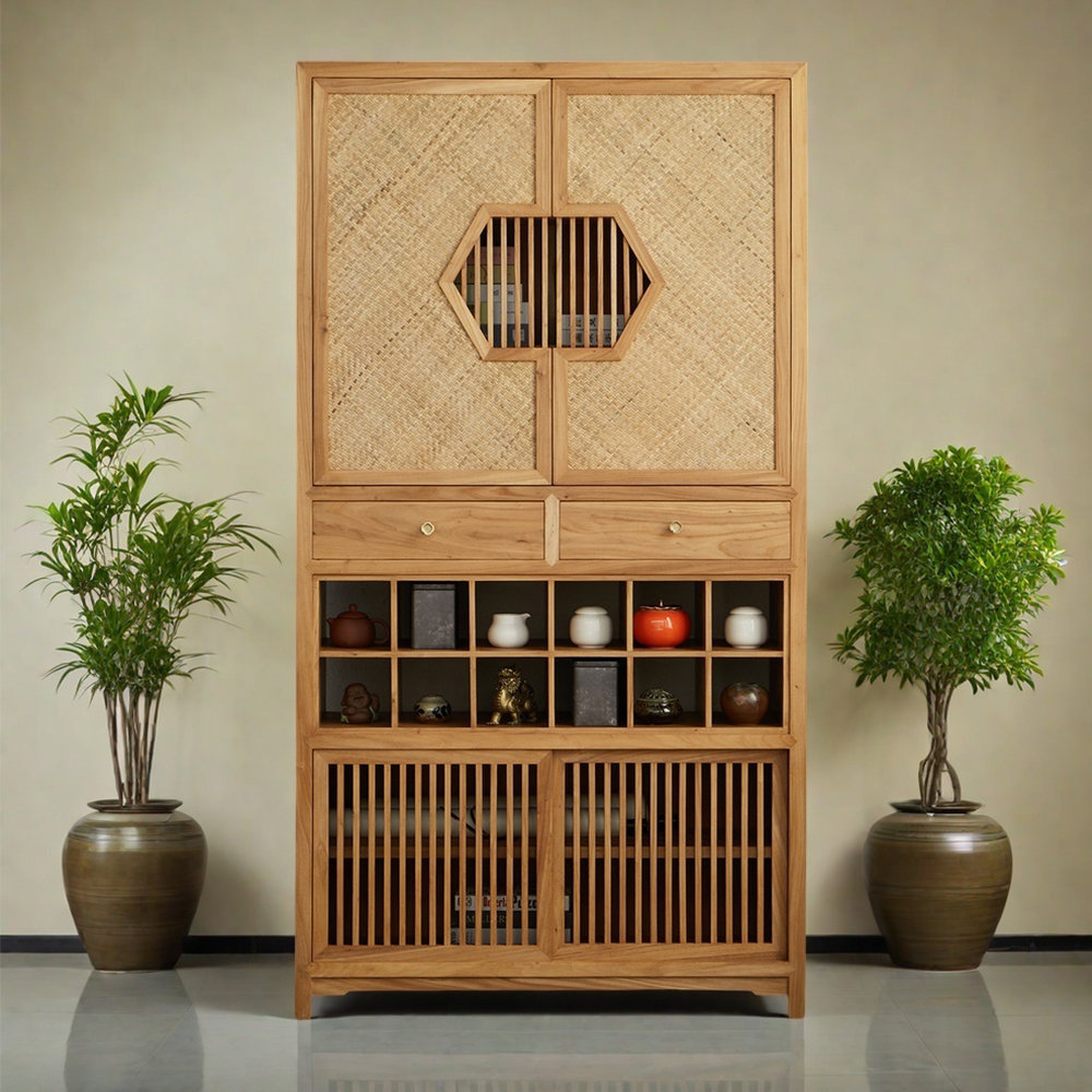Kaoloupin Chinese Style Bookcase | Wayfair