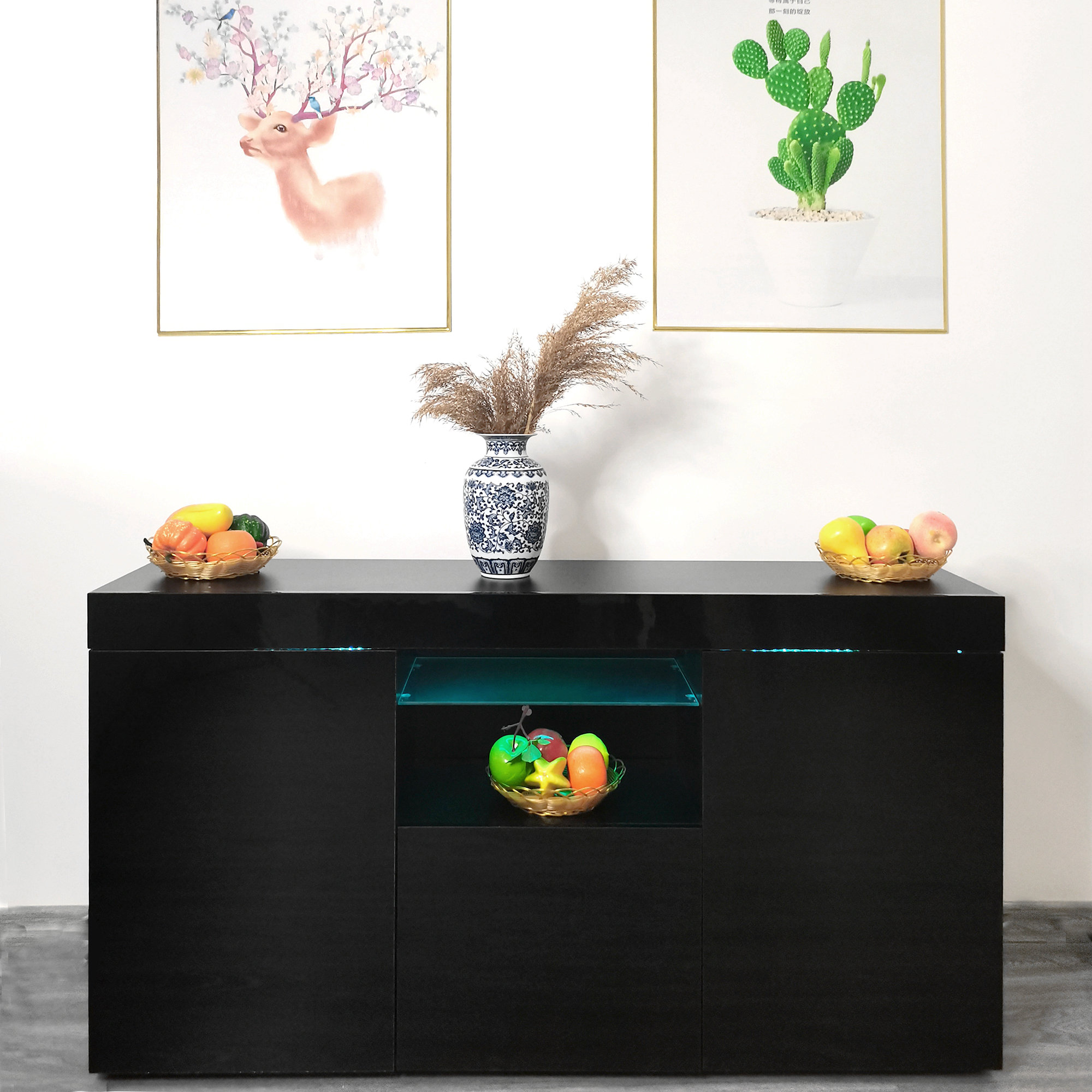 Orren Ellis Maka 53.15" Wide Sideboard | Wayfair