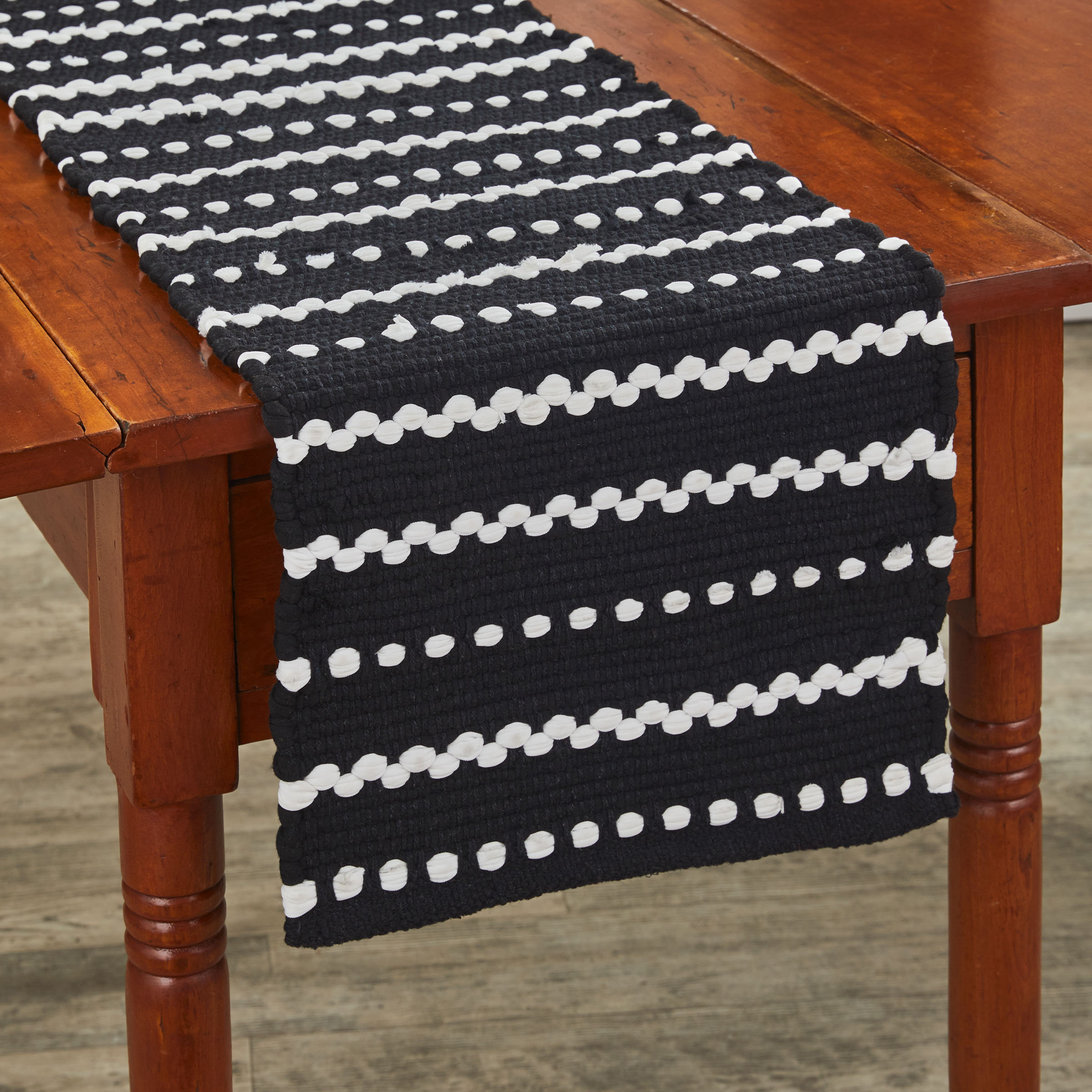 Gracie Oaks Shondria Rectangular Polka Dots Table Runner | Wayfair