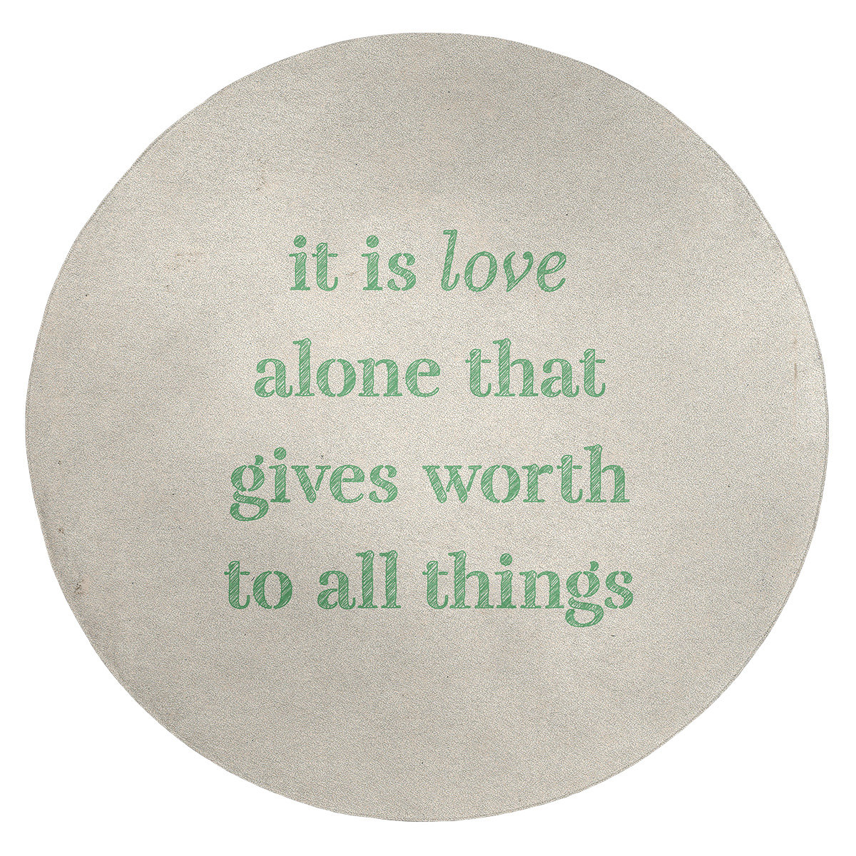 East Urban Home Quotes Handwritten Love Inspirational Quote Poly ...