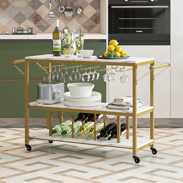 Everly Quinn Marili Bar Cart | Wayfair