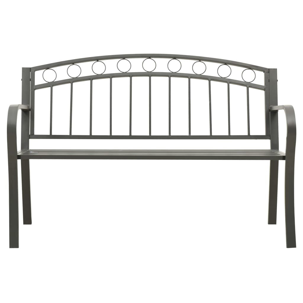 Red Barrel Studio® Cialan Powder Coated Steel Outdoor Bench | Wayfair