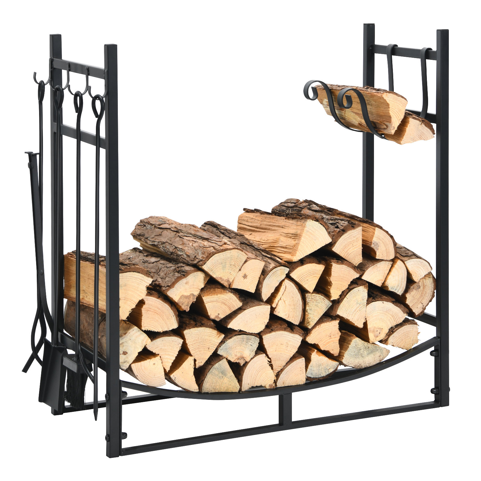 Red Barrel Studio® Sheran 30'' W Metal Log Rack & Reviews - Wayfair Canada