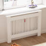 LUVODI Tall Vertical Slats Radiator Cover Wood Cabinet Modern Radiators ...