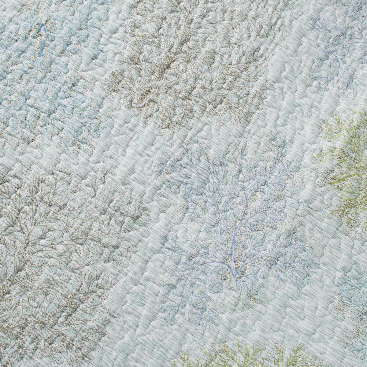 Laura Ashley Saltwater Blue Reversible Cotton Quilt Set & Reviews | Wayfair