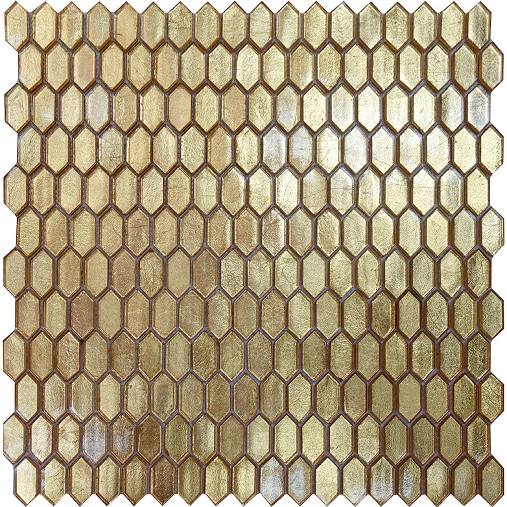 Apollo Tile Majeste 12" x 12" Glass Metal Look Wall & Floor Tile | Perigold