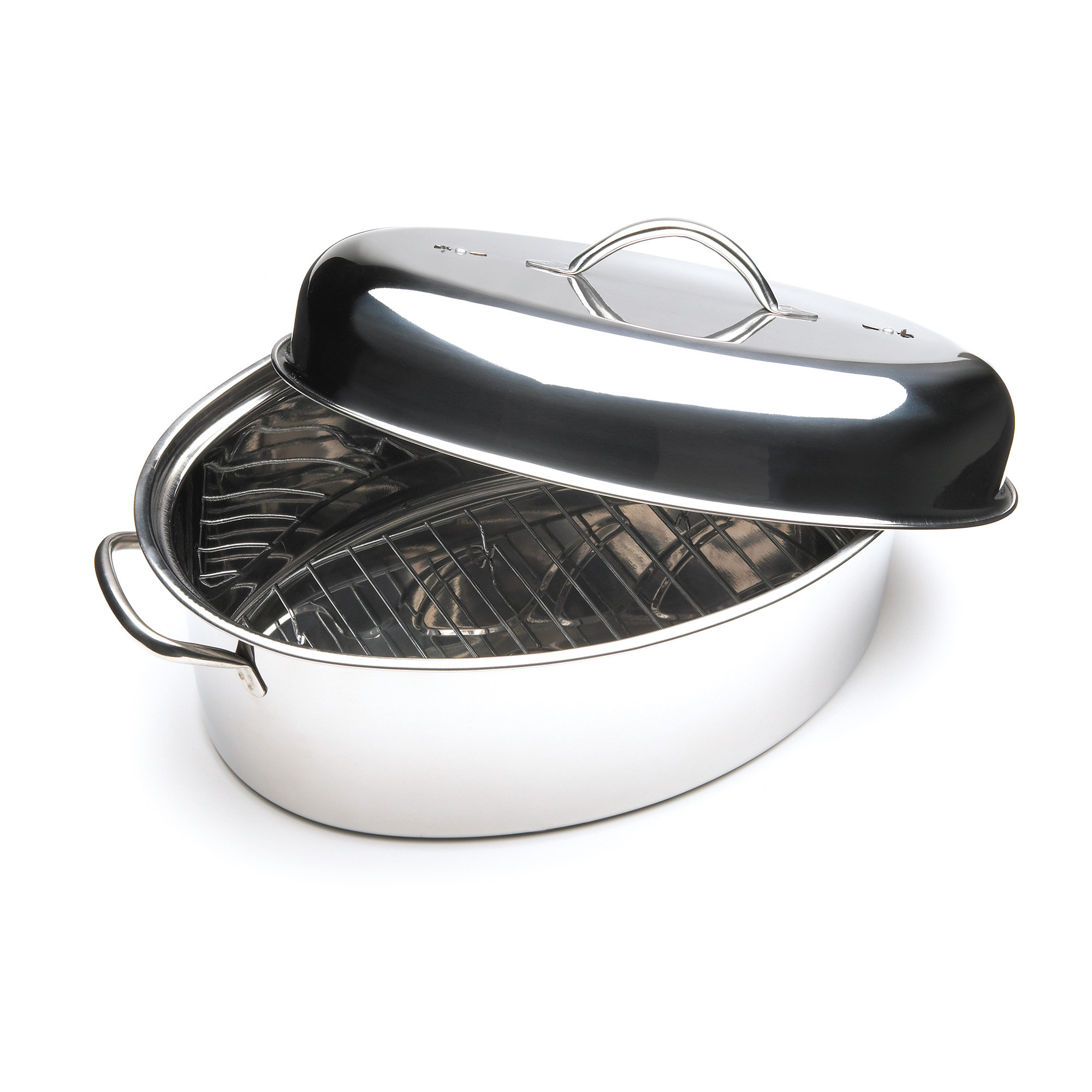Fox Run Brands 18.5 in. Stainless Steel Roasting Pan & Reviews ...