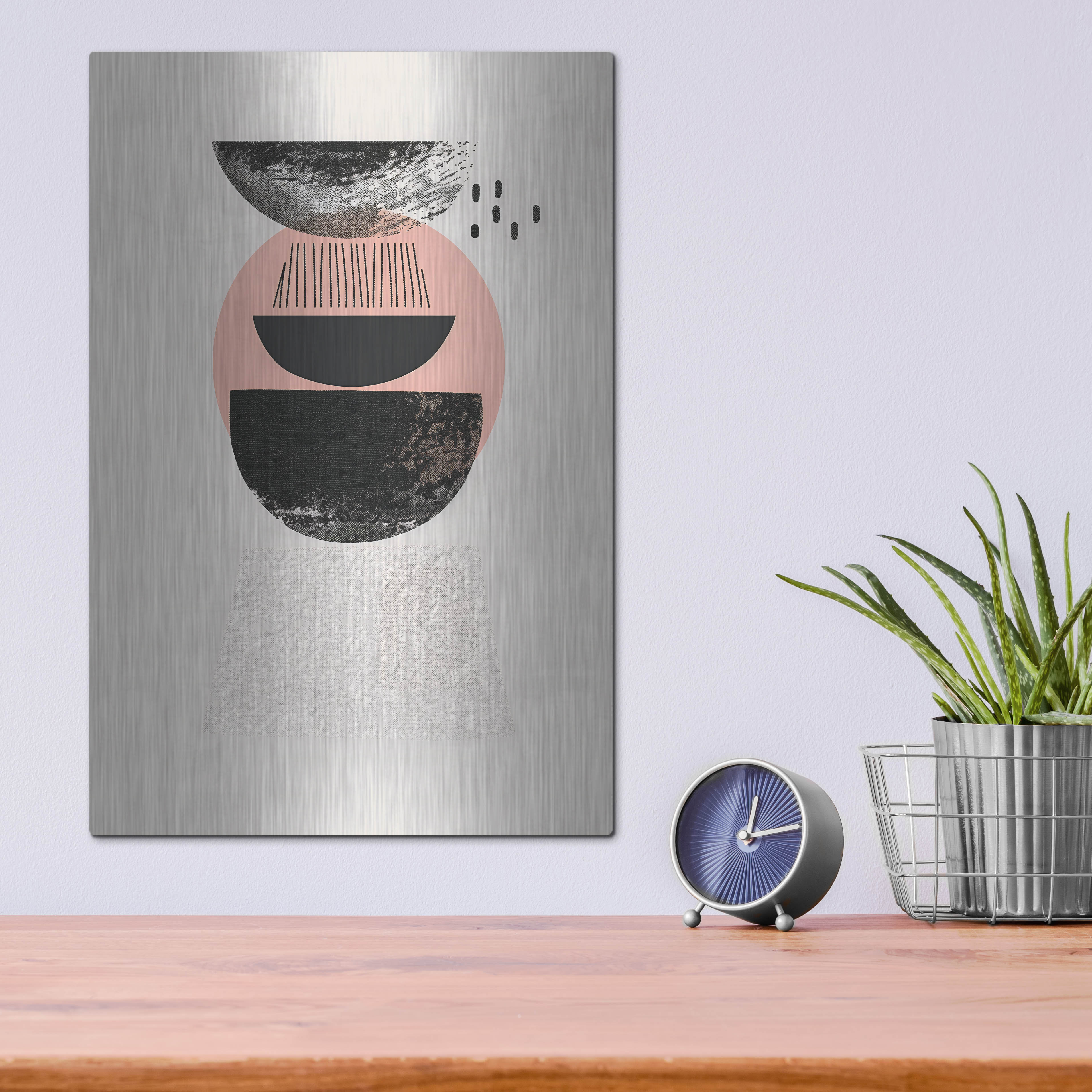 George Oliver Luxe Metal Art 'Abstract Minimalist Shapes No 8' by ...