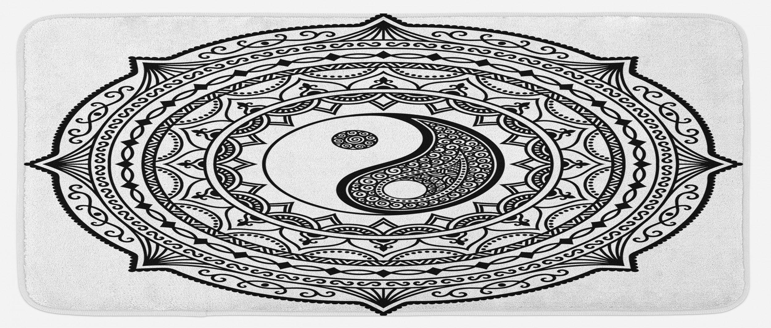 East Urban Home Ying Yang Kitchen Mat | Wayfair