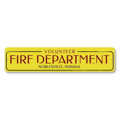 Lizton Sign Shop, Inc Volunteer Fire Department Aluminum Sign | Wayfair