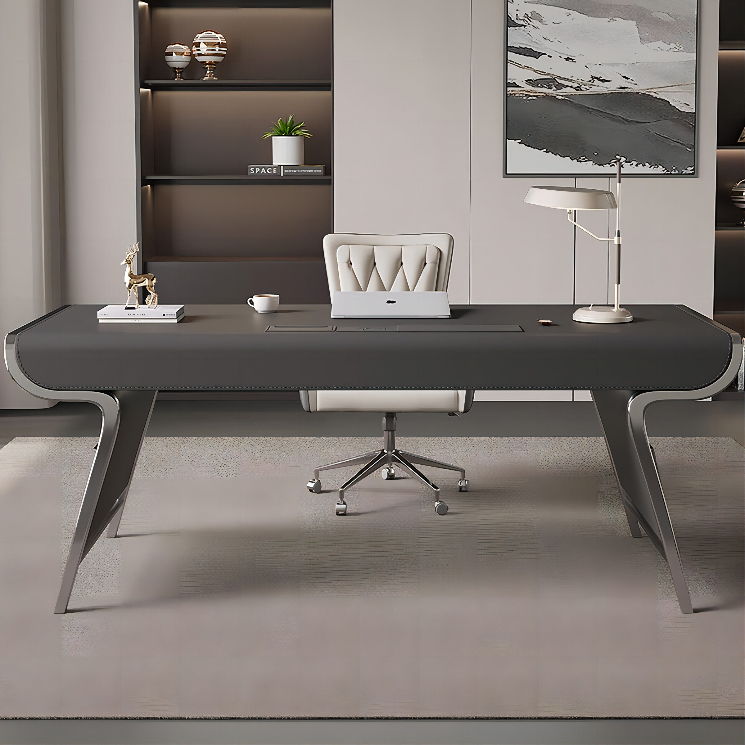 Orren Ellis Luxita 2 Desk And Chair Set Office Set with Chair | Wayfair