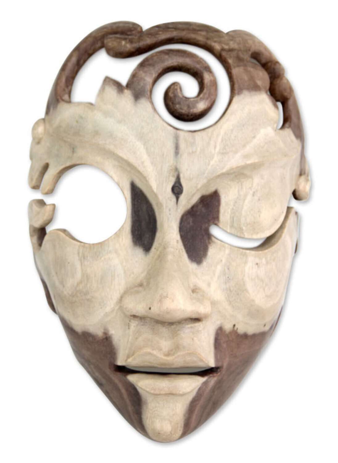 Novica Wink at Me Modern Wood Mask Wall Décor | Perigold