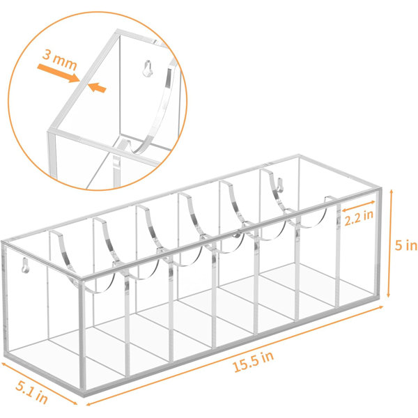 Rebrilliant Belt Organizer, Acrylic Belt Storage For Closet With Dust ...