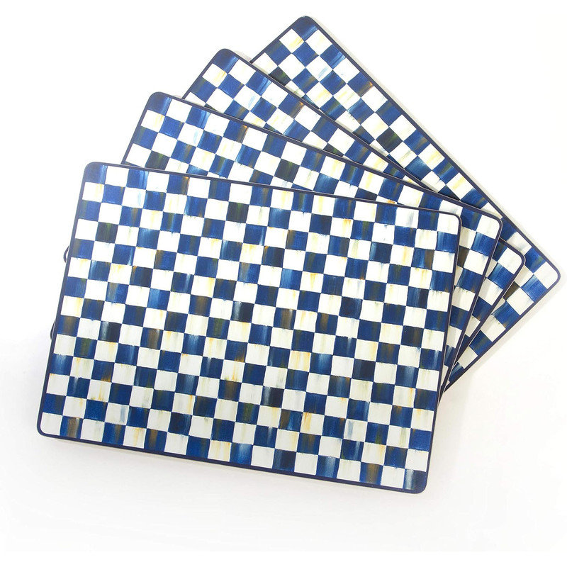 AMIZOY Cork-Back Placemats, Hard-Finish Washable Table Mats for Kitchen ...