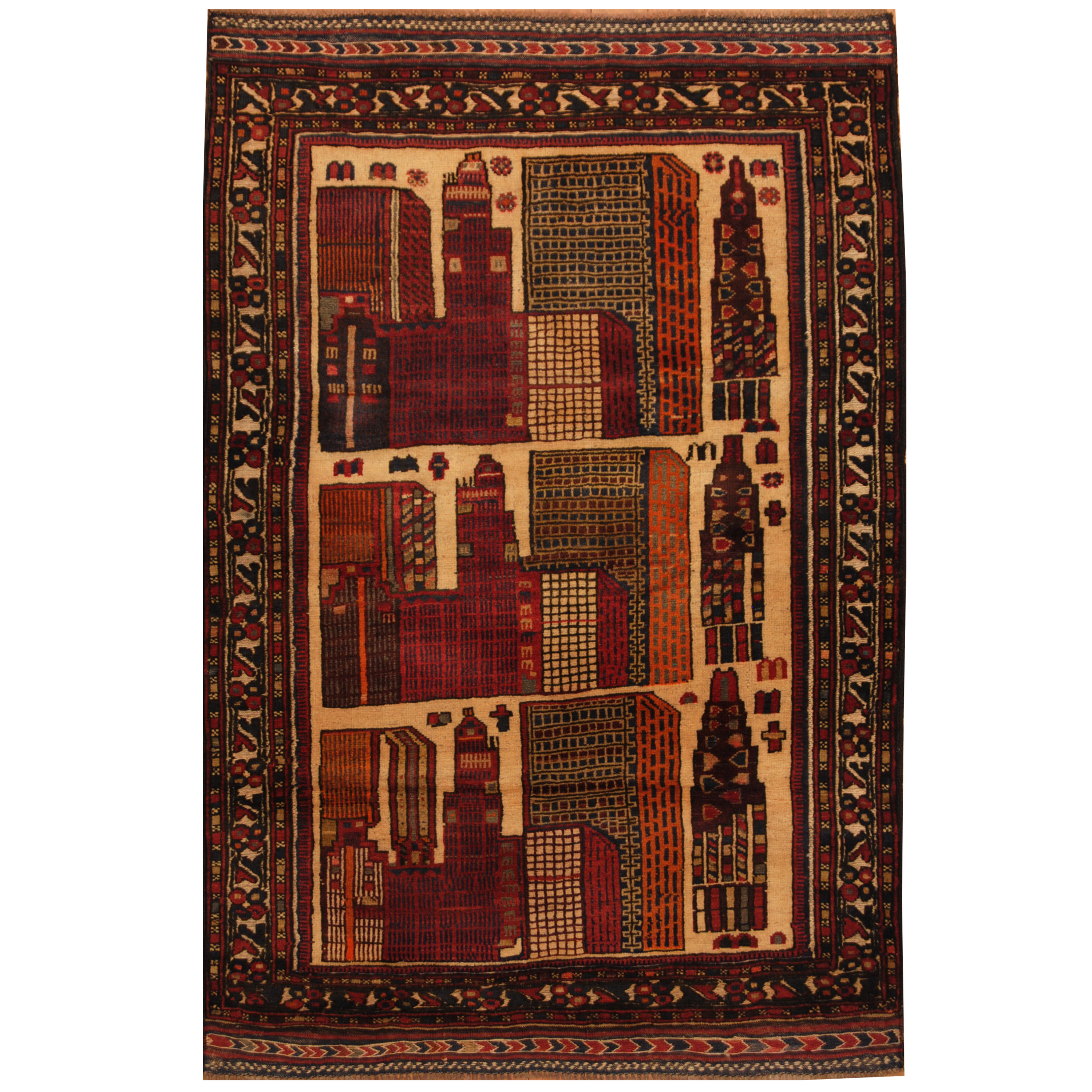 Foundry Select Felisha Hand-Knotted Brown/Red/Beige/Green Area Rug ...
