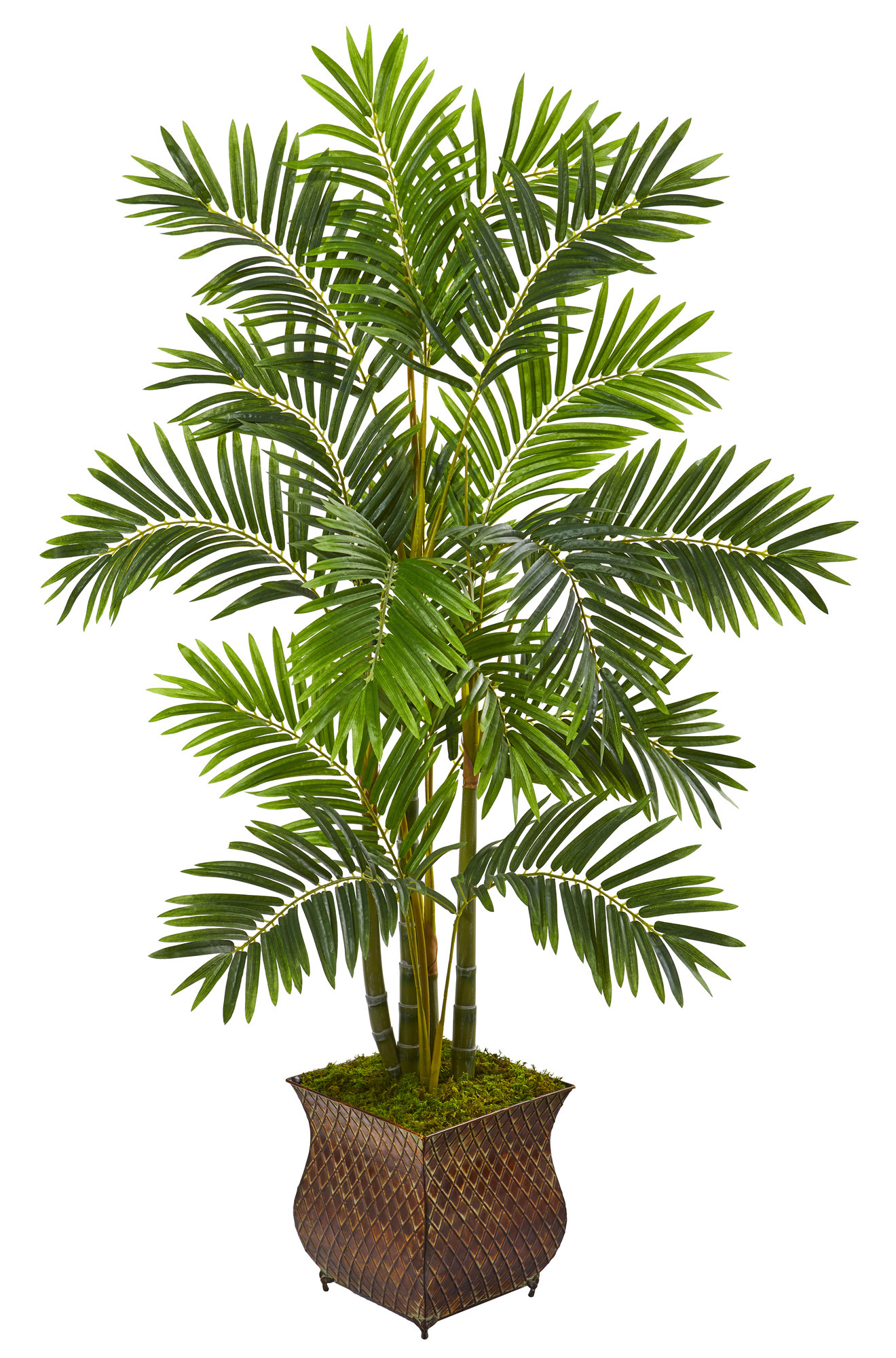 Bay Isle Home™ Artificial Palm Tree in Planter | Wayfair