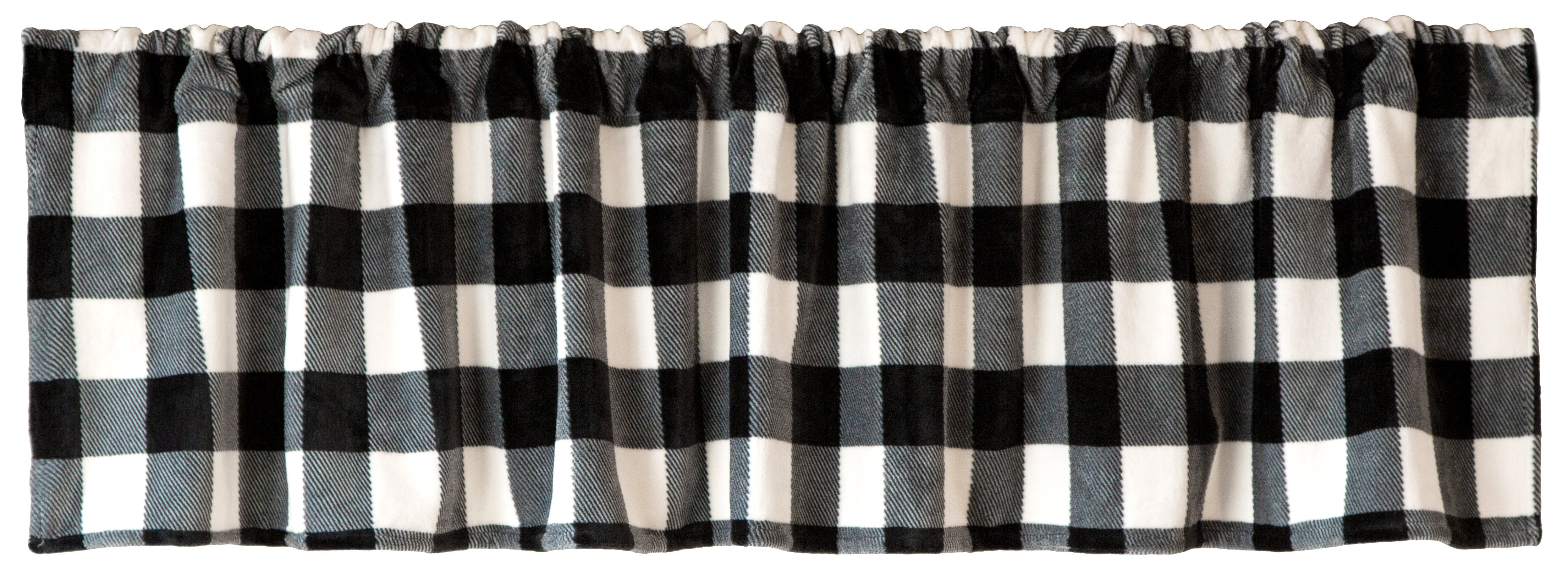 Carstens Inc. Black & White Lumberjack Lumberjack Buffalo 80" Window ...