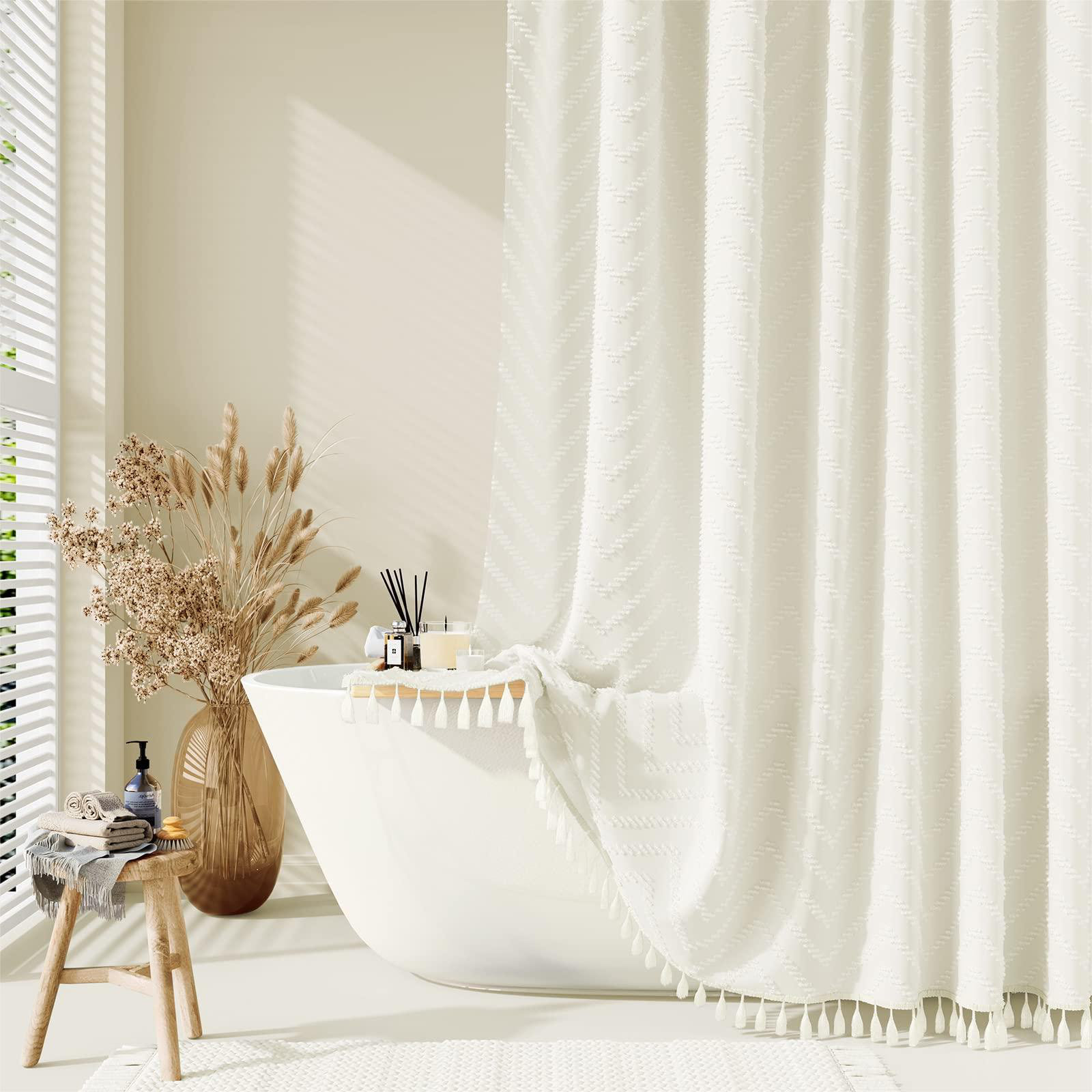 Dakota Fields Rideau de douche Boho Farmhouse, rideaux de douche à ...