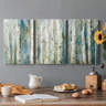 Red Barrel Studio® Birch River Walk - 3 Piece Wrapped Canvas Painting ...
