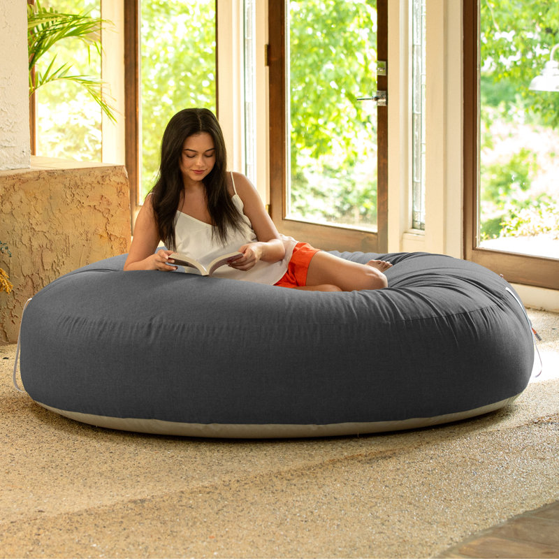Arlmont & Co. Stephonie Cocoon Sun Bed - Giant Outdoor Round Lounge for ...