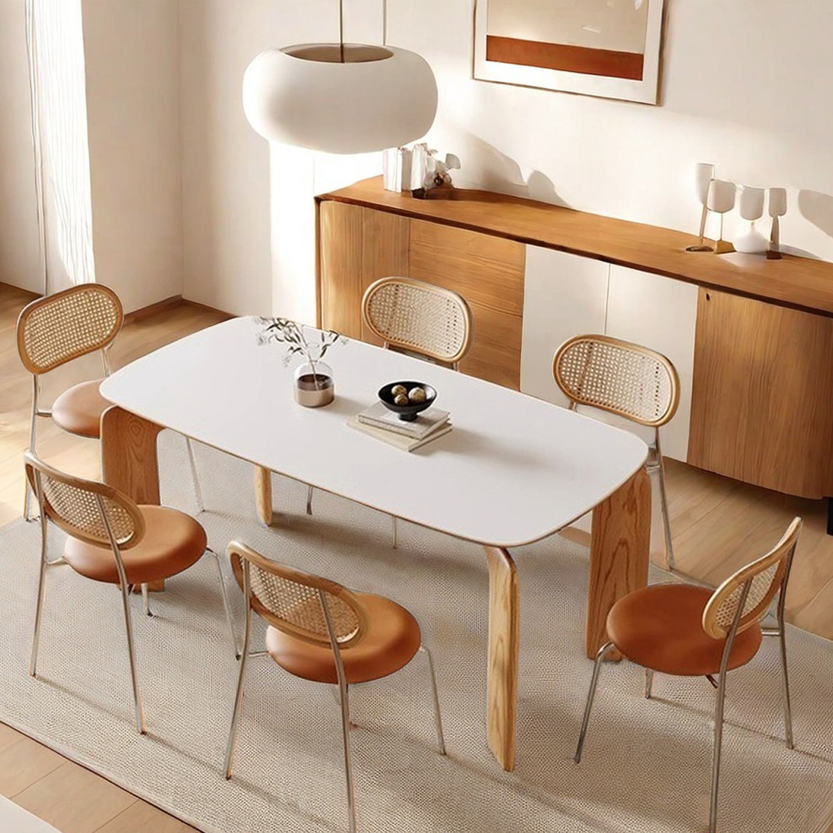 Beicang Home Modern Minimalist Rock Board Dining Table | Wayfair