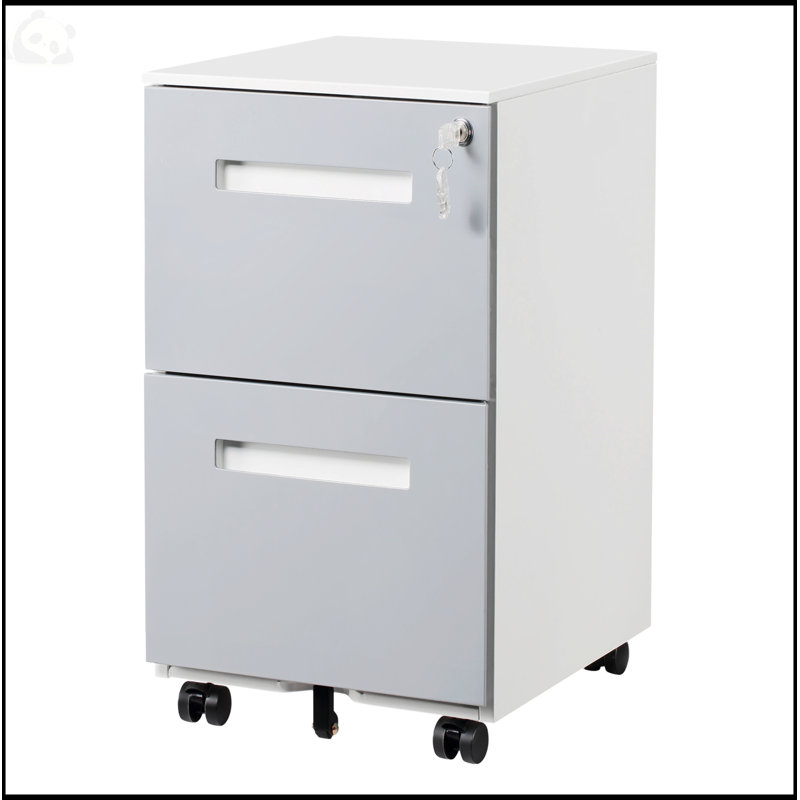 Inbox Zero 2 Drawer Mobile Locking File Cabinet | Wayfair