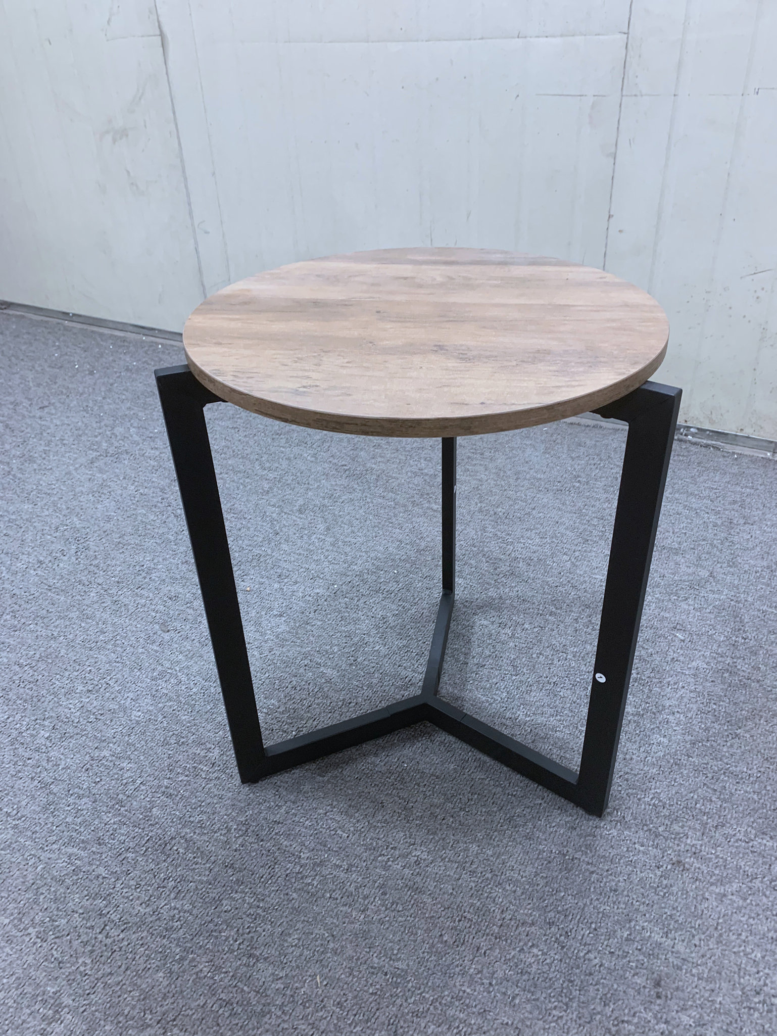 Ebern Designs Round Side Table, Round Accent End Table With Sturdy ...