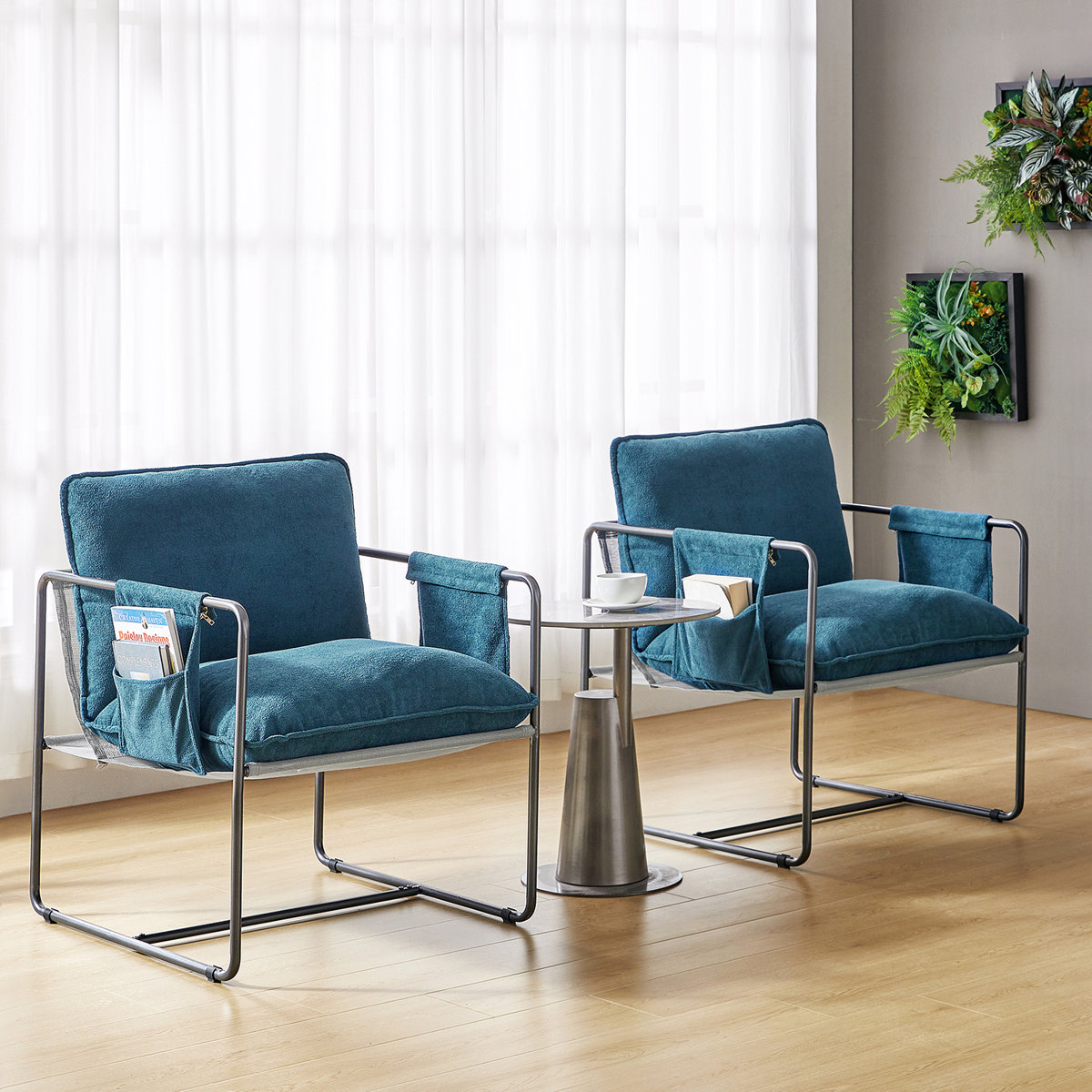 Ebern Designs Ruhee Modern Arm Chair with Storage Pockets & Reviews ...