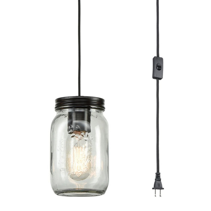 Gracie Oaks Dellinger 1 - Light Single Pendant & Reviews | Wayfair