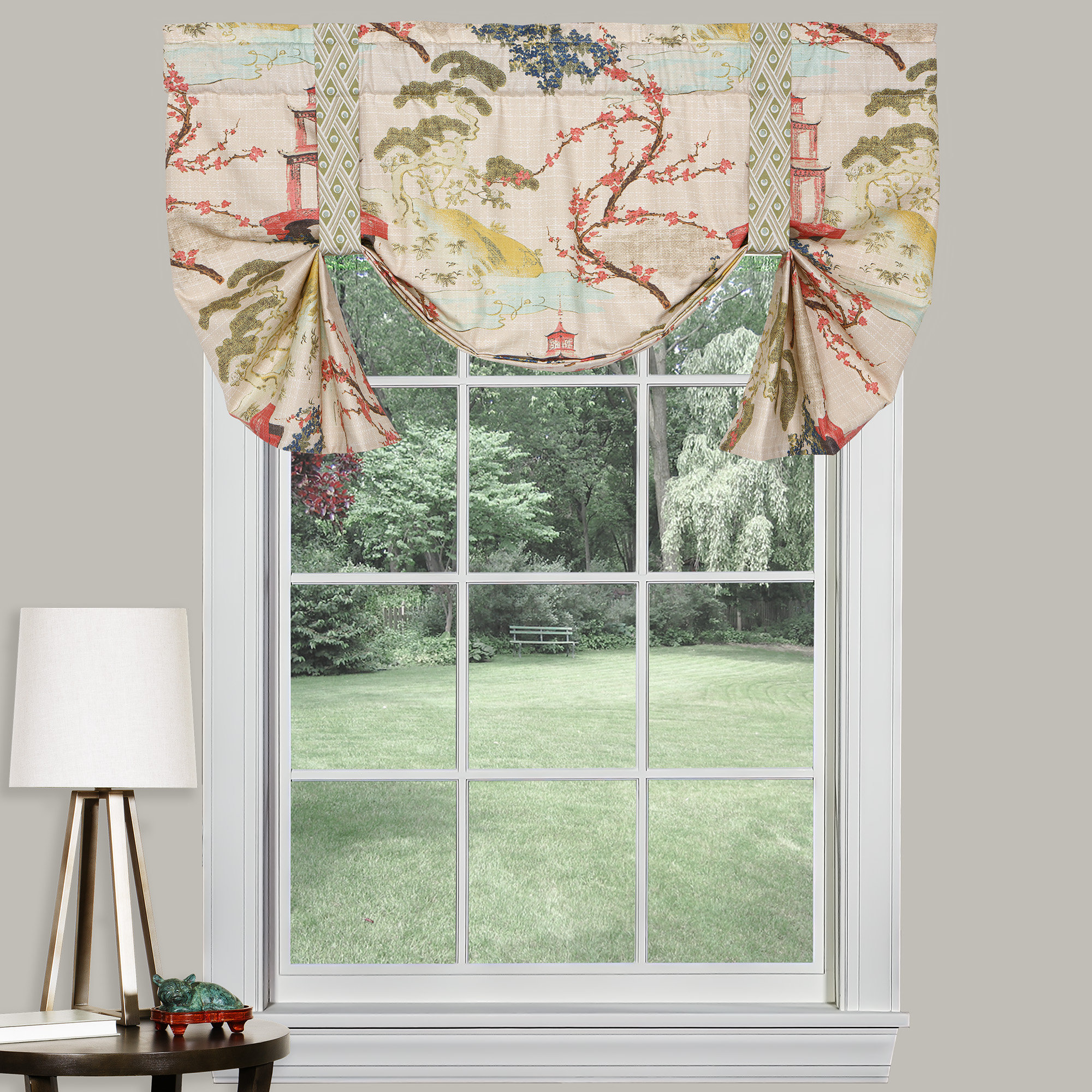 Winston Porter Desaulniers Zen Tie Up Valance | Wayfair