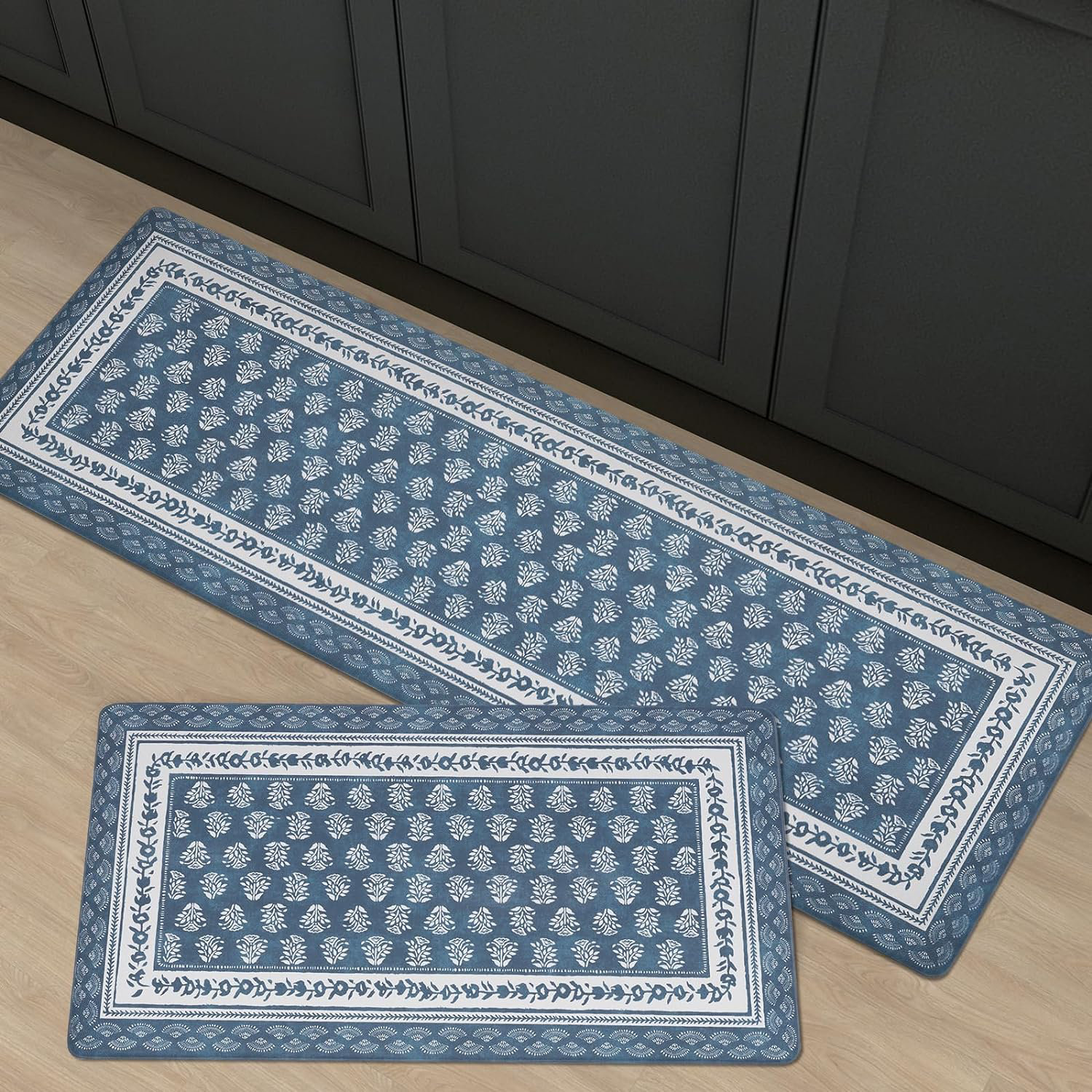 Lark Manor™ 2 Piece Set Kitchen Mats,Waterproof Non Slip Mat | Wayfair