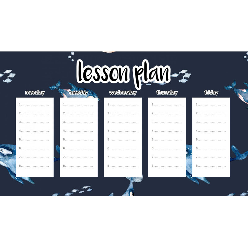 Wallvy Magnetic Lesson Plan Floating Whales | Wayfair.co.uk