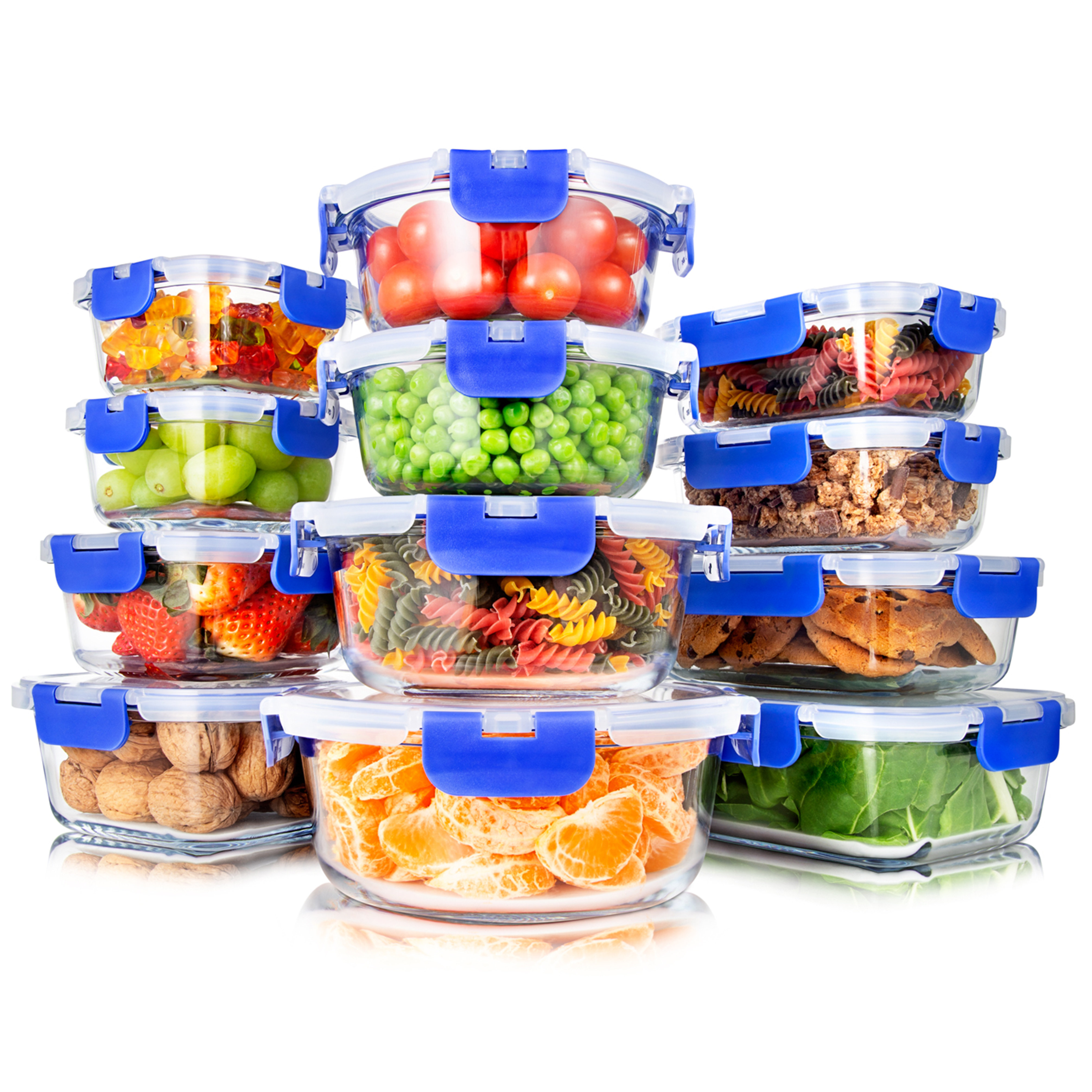 SereneLife 24 Piece Non-Stick Glass Bakeware Set & Reviews | Wayfair
