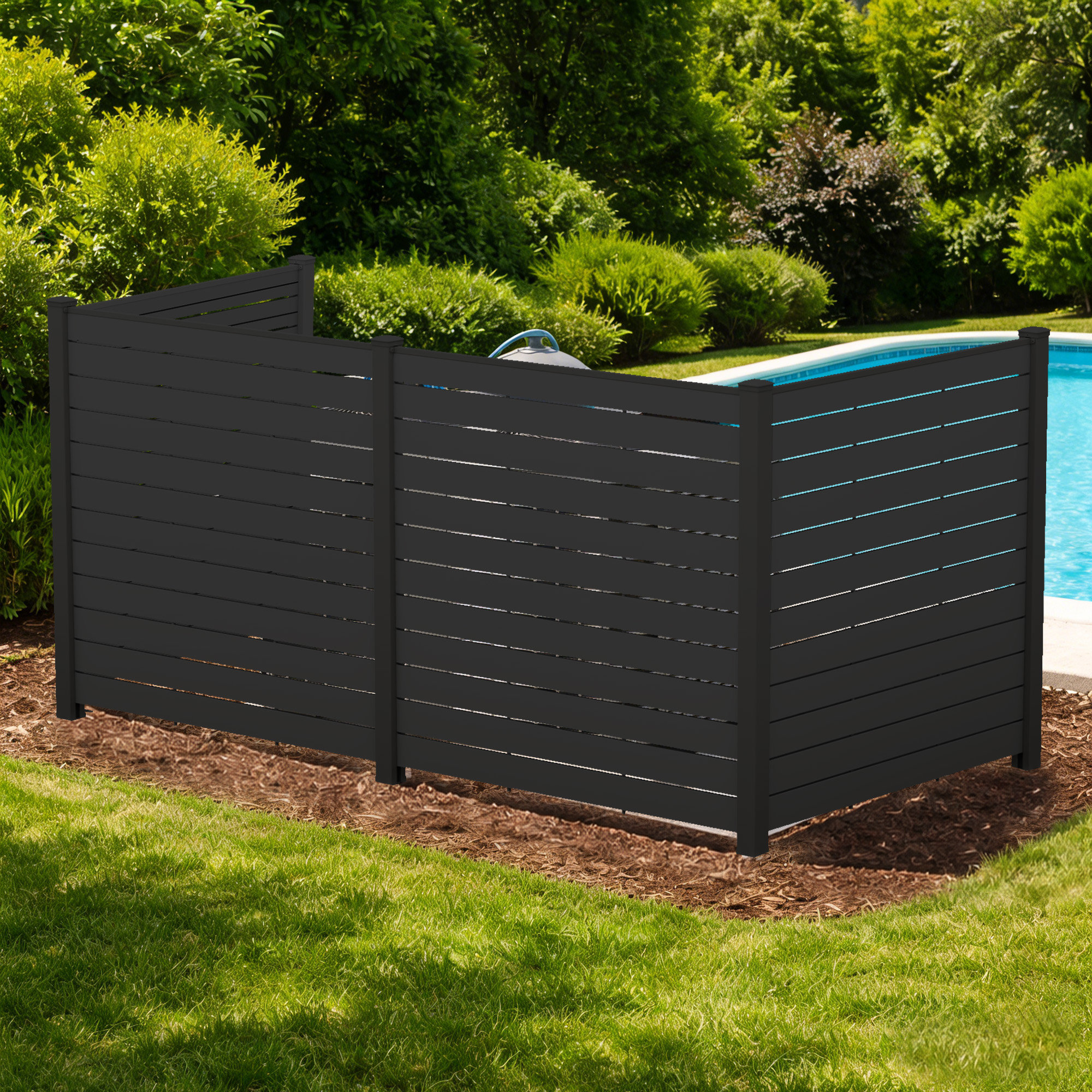 Kozyard 50" W X 48" H Outdoor Privacy Screens Air Conditioner Fence ...